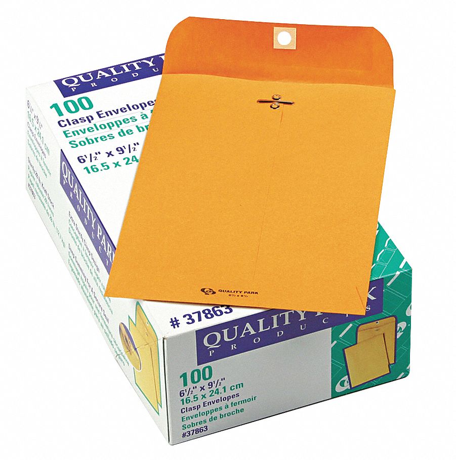 QUALITY PARK, #63 Envelope Size, Kraft, Catalog Envelopes - 23L110 ...