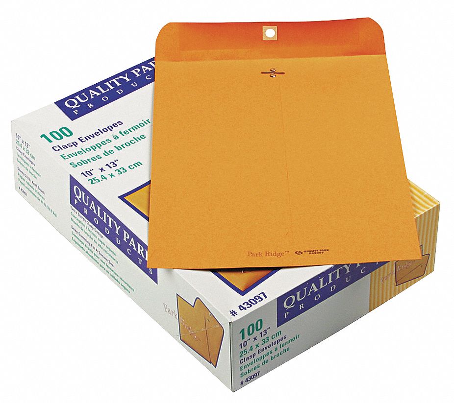 QUALITY PARK, #97 Envelope Size, Kraft, Catalog Envelopes - 23L147 ...