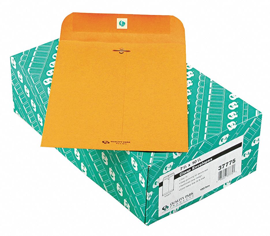 QUALITY PARK, #75 Envelope Size, Kraft, Catalog Envelopes - 23L153 ...