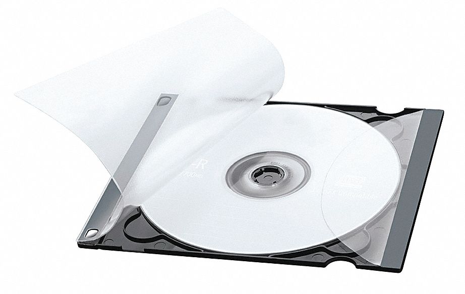 CD/DVD Jewel Case, Clear/Black, 50 PK - Grainger