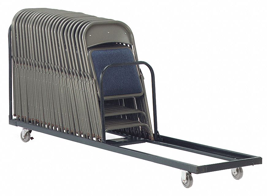 Folding Chair Cart, For Max. Number of Chairs 42 - Grainger