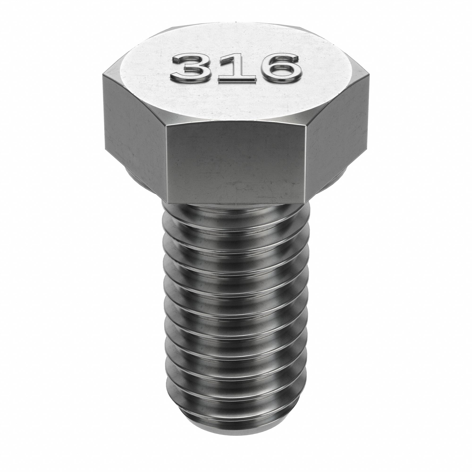 APPROVED VENDOR Tornillo de Cabeza de Dado Hexagonal 3/8"-16 316 Longitud de 3/4" , Acabado Sin ...