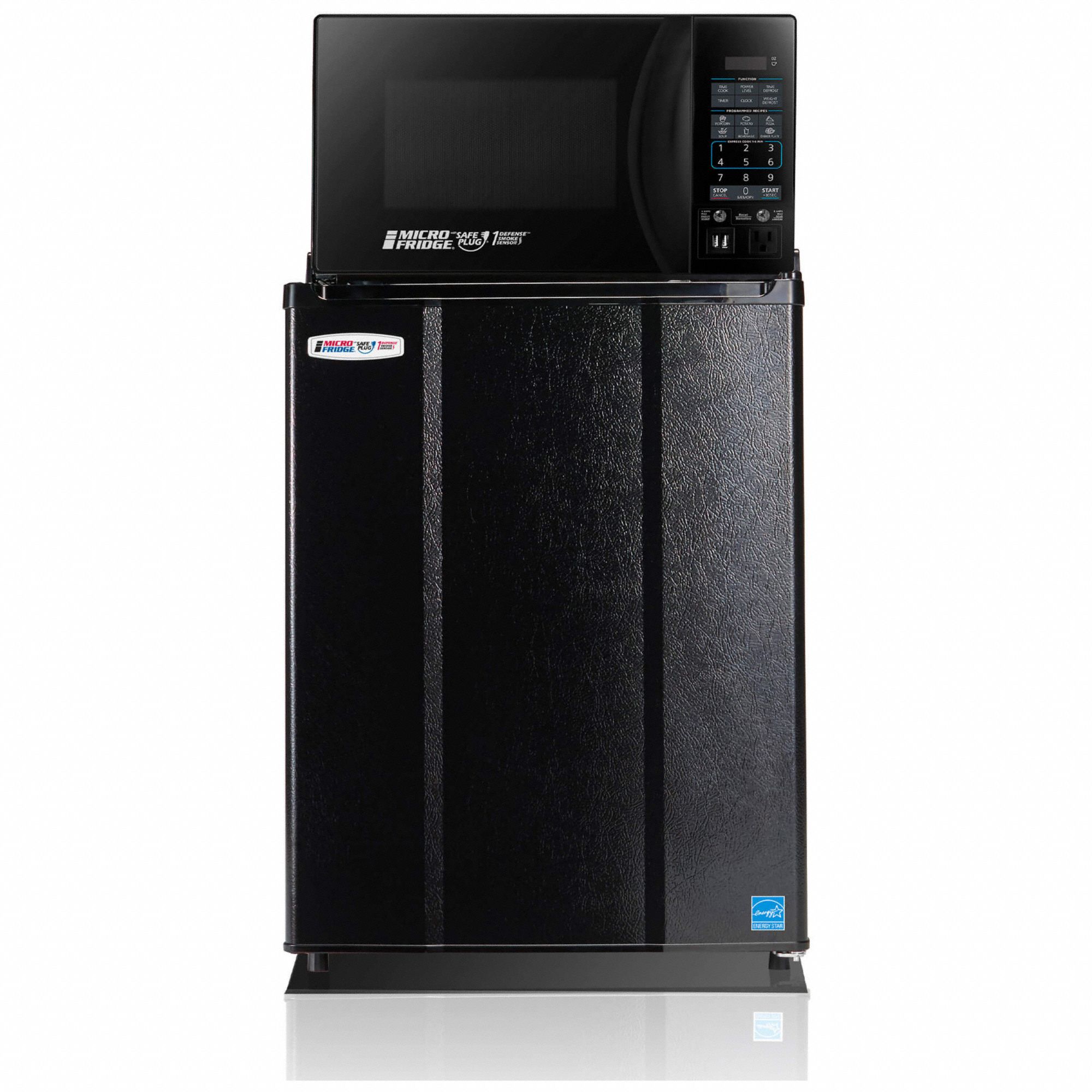 MICROFRIDGE Refrigerator and Microwave: 2.3 cu ft Total Capacity, Black ...