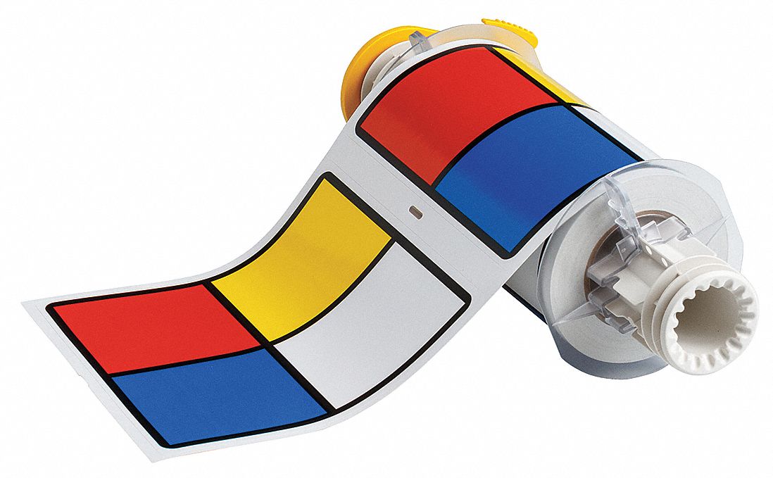 NFPA Diamond, 6 in x 6 in, Precut Label Roll - 23MG28|130810 - Grainger