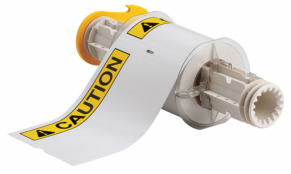 Caution, CAUTION Header, Pre-Cut Label Stock Roll - 23MG57|130749 ...