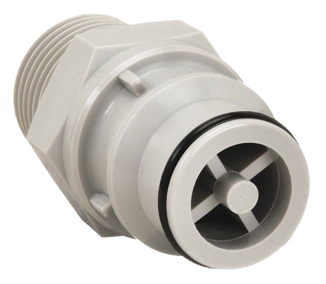 Straight, 3/8 in Pipe Size, Quick Connection Coupling - 23MH22|HFC24612 ...
