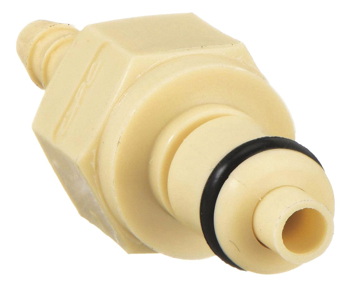 COLDER COUPLER,POLYPROPYLENE,NATURAL,PUSH IN - Quick-Disconnect Tube ...
