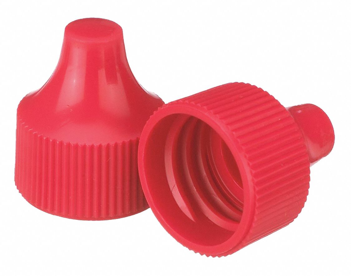 20 mm Dia, Red, Cap - 23MV15|242522 - Grainger