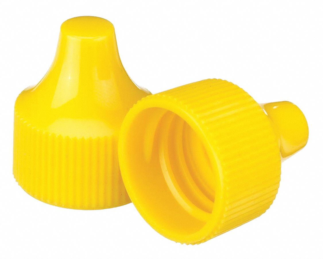 20 mm Dia, Yellow, Cap - 23MV21|242528 - Grainger
