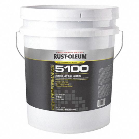 RUST-OLEUM, 5100High Performance 5100, Acrylic Floor Coatings, Dry Fall ...