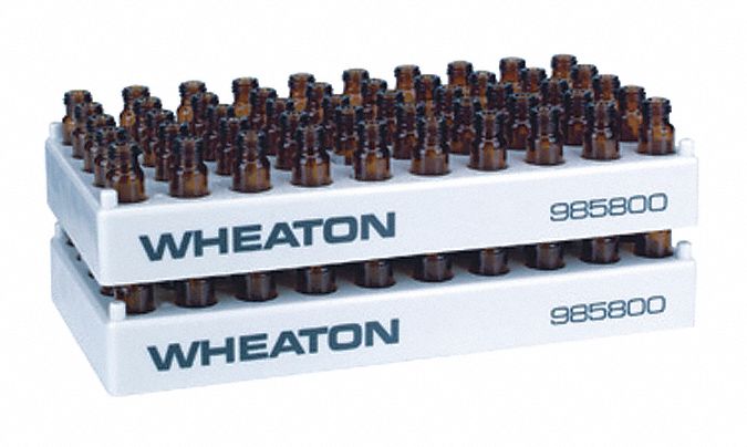 WHEATON 985800 Vial Rack Holds 50 PK 5 G5869534 for sale online | eBay