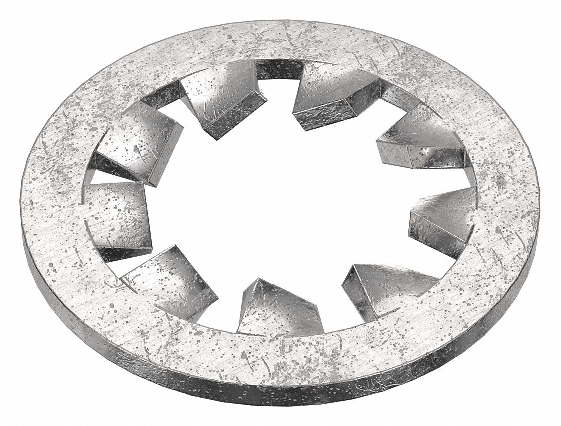 18-8, Stainless Steel, Internal Tooth Lock Washer - 23NJ60|U51462.016. ...