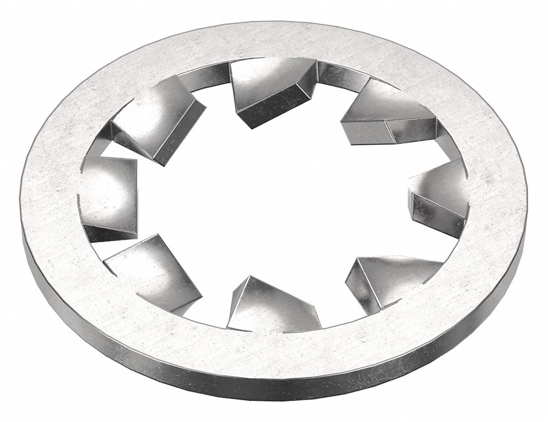 18-8, Stainless Steel, Internal Tooth Lock Washer - 23NJ63|M51458.040. ...