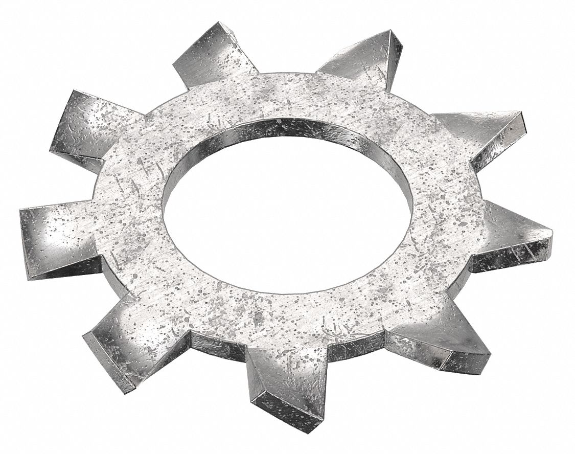 18-8, Stainless Steel, External Tooth Lock Washer - 23NJ69|U51460.011. ...