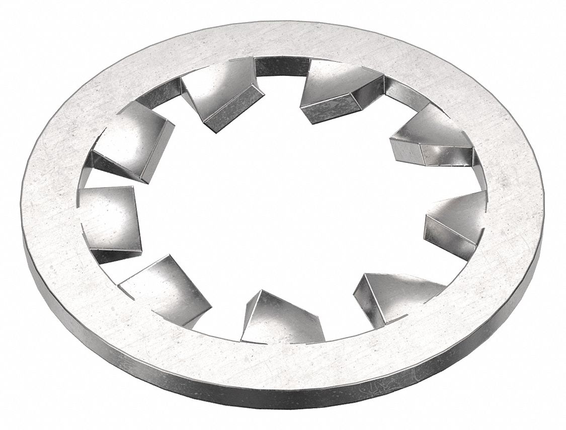 18-8, Stainless Steel, Internal Tooth Lock Washer - 23NJ74|M51458.080. ...