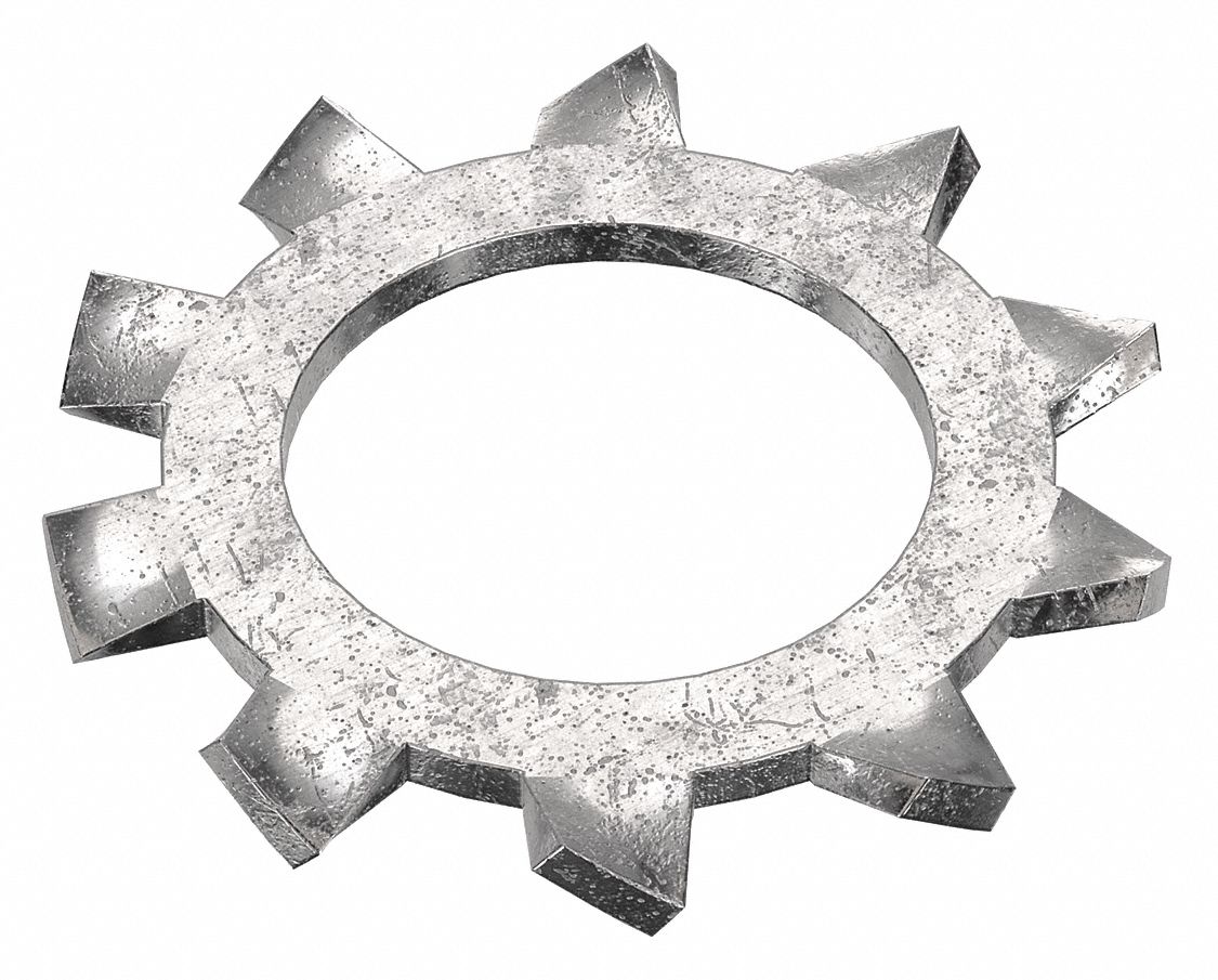 18-8, Stainless Steel, External Tooth Lock Washer - 23NJ75|U51460.037. ...