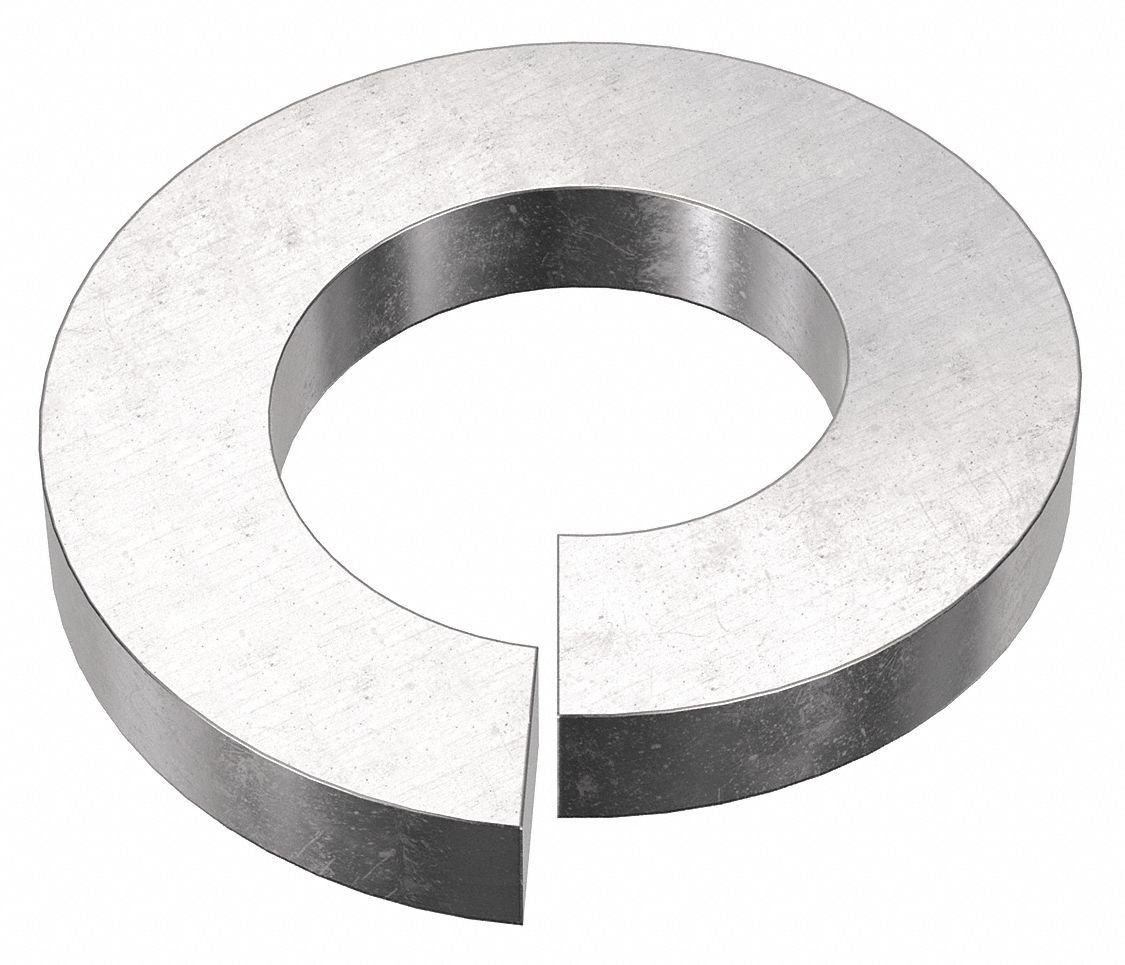 APPROVED VENDOR SPLIT LOCK WASHER, FOR ⅜ IN SCREW, SPLIT LOCK, STAINLESS STEEL, PLAIN FINISH ...