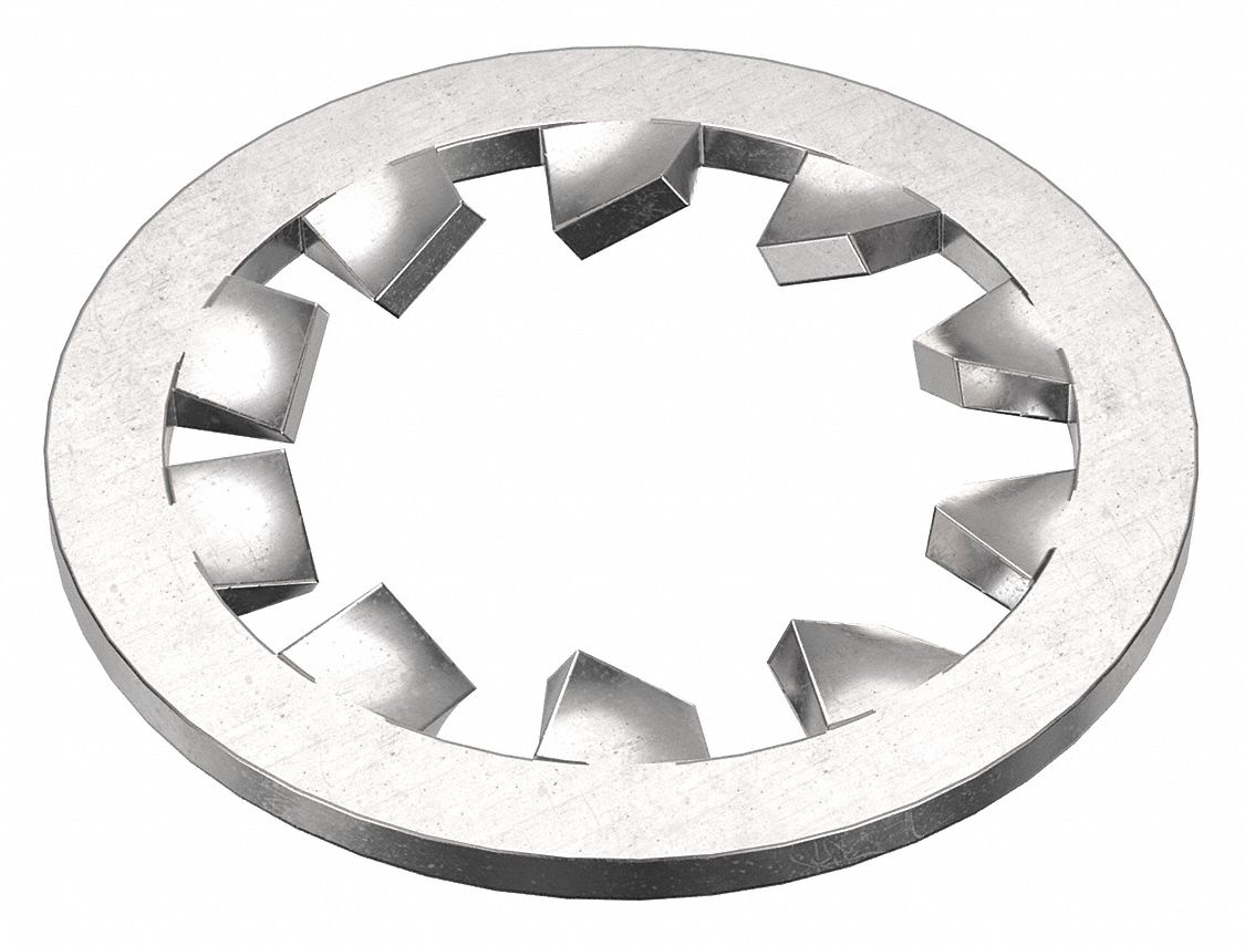 18-8, Stainless Steel, Internal Tooth Lock Washer - 23NJ88|M51458.100. ...