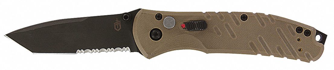 GERBER, 3 1/2 in Blade Lg, 5 in Closed Lg, Tactical Folding Knife ...