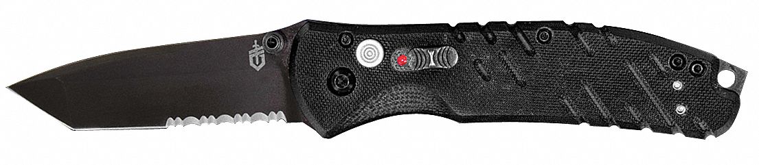 GERBER, 3 1/2 in Blade Lg, 5 in Closed Lg, Tactical Folding Knife ...