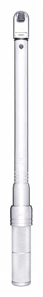 Micrometer Torque Wrench, Foot-Pound, Newton-Meter, Drive Size 3/8 in ...