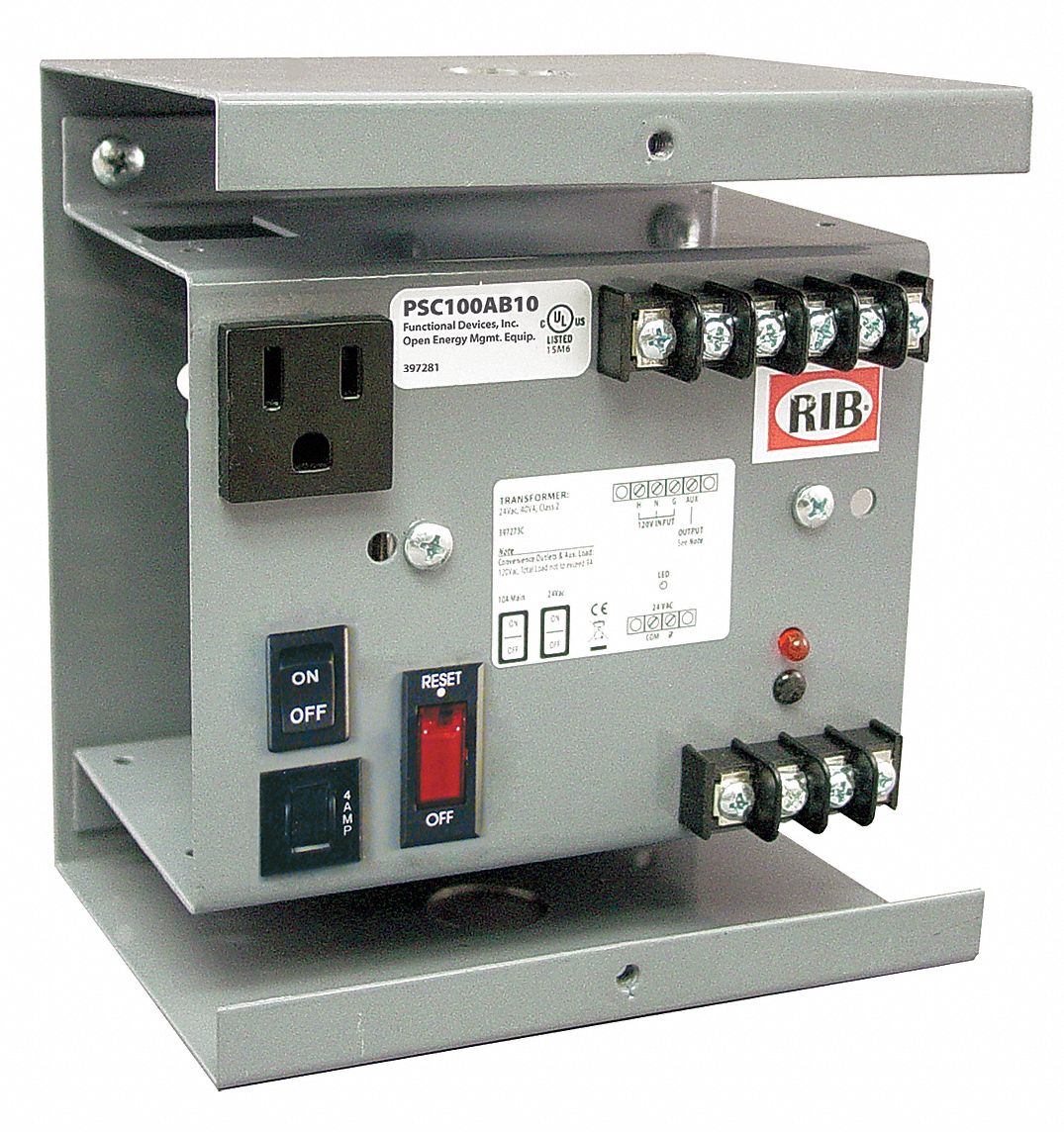 FUNCTIONAL DEVICES INC / RIB, 120V AC, 24V AC, Class 2 Transformer ...