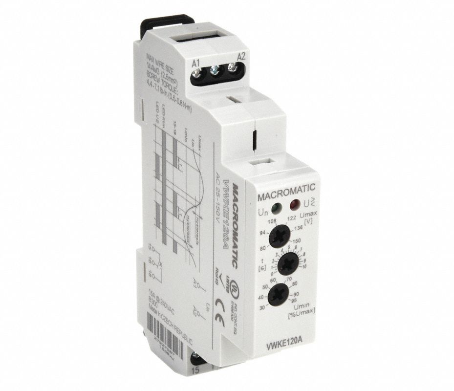 MACROMATIC Relé Detección d/Tensión,80-150VCA - 23NV46 | VWKE120A ...