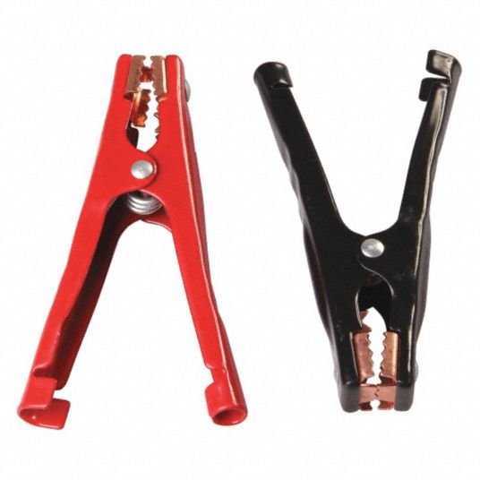 WESTWARD Battery Booster Clamp: Parrot, Clamp, 400 A Max Current, 12V ...