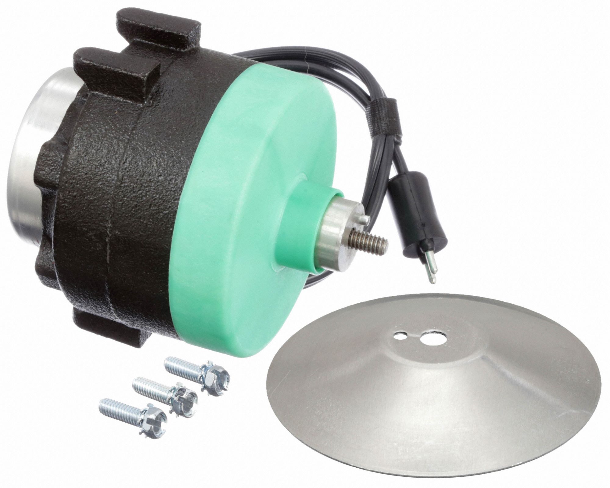 EM&S Unit Bearing Motor: Cast Iron Frame, Rear/Foot Mounting, 16 W ...