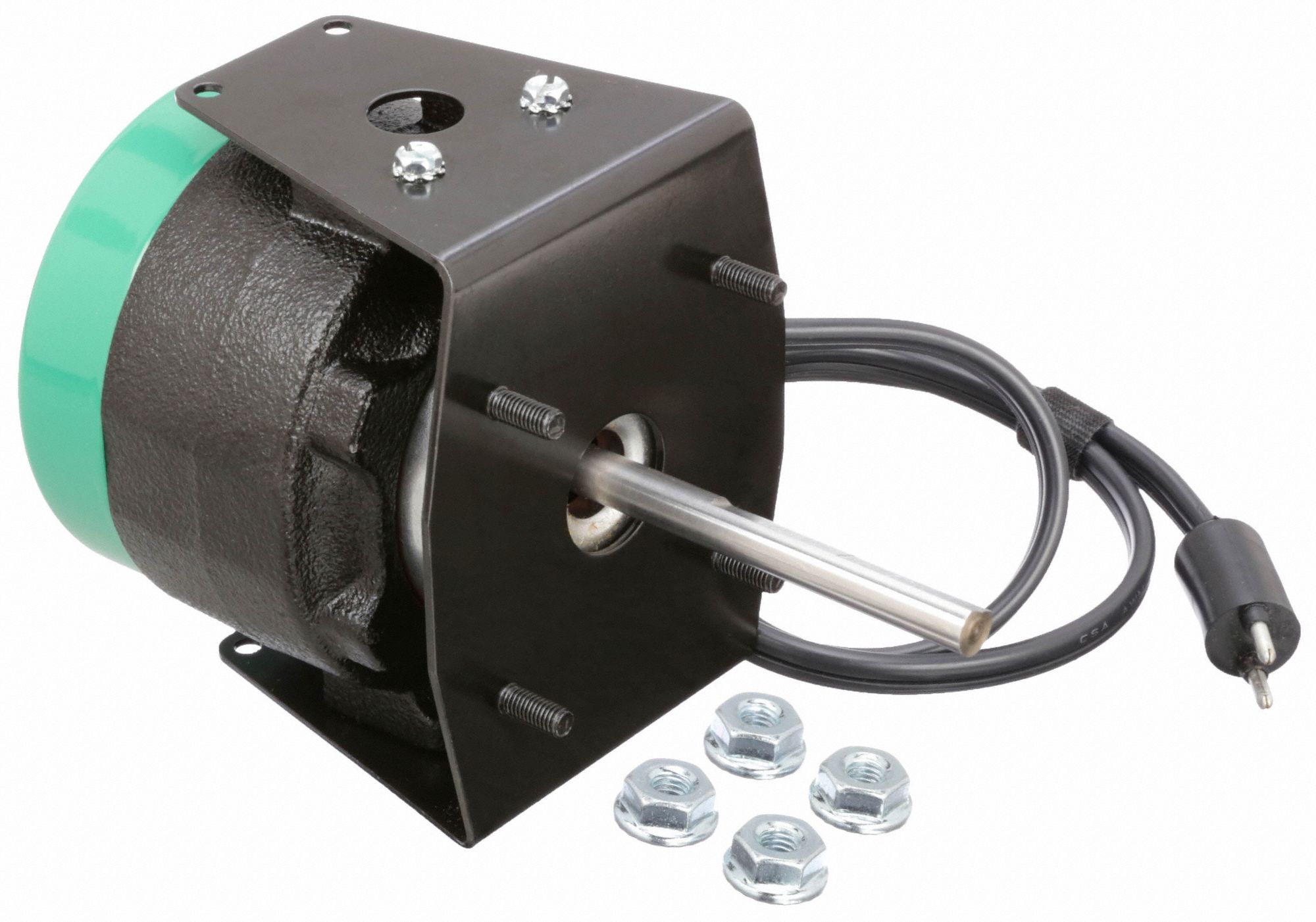 EM&S Unit Bearing Motor: Cast Iron Frame, Stud Mounting, 50 W Output ...