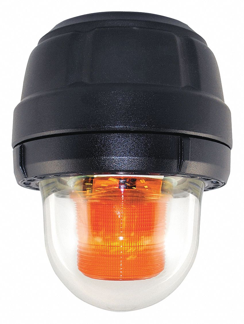 FEDERAL SIGNAL, 120V AC, 11 3/8 in Overall Ht, Warning Light - 23TP32 ...