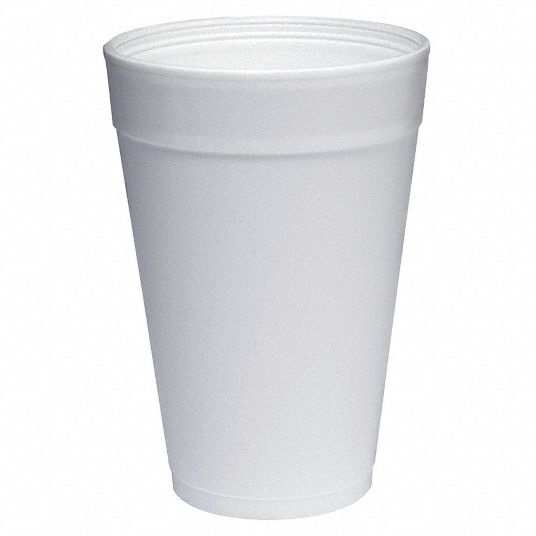 DART, 32 oz Capacity, White, Disposable Hot Cup - 23UA61|32TJ32 - Grainger