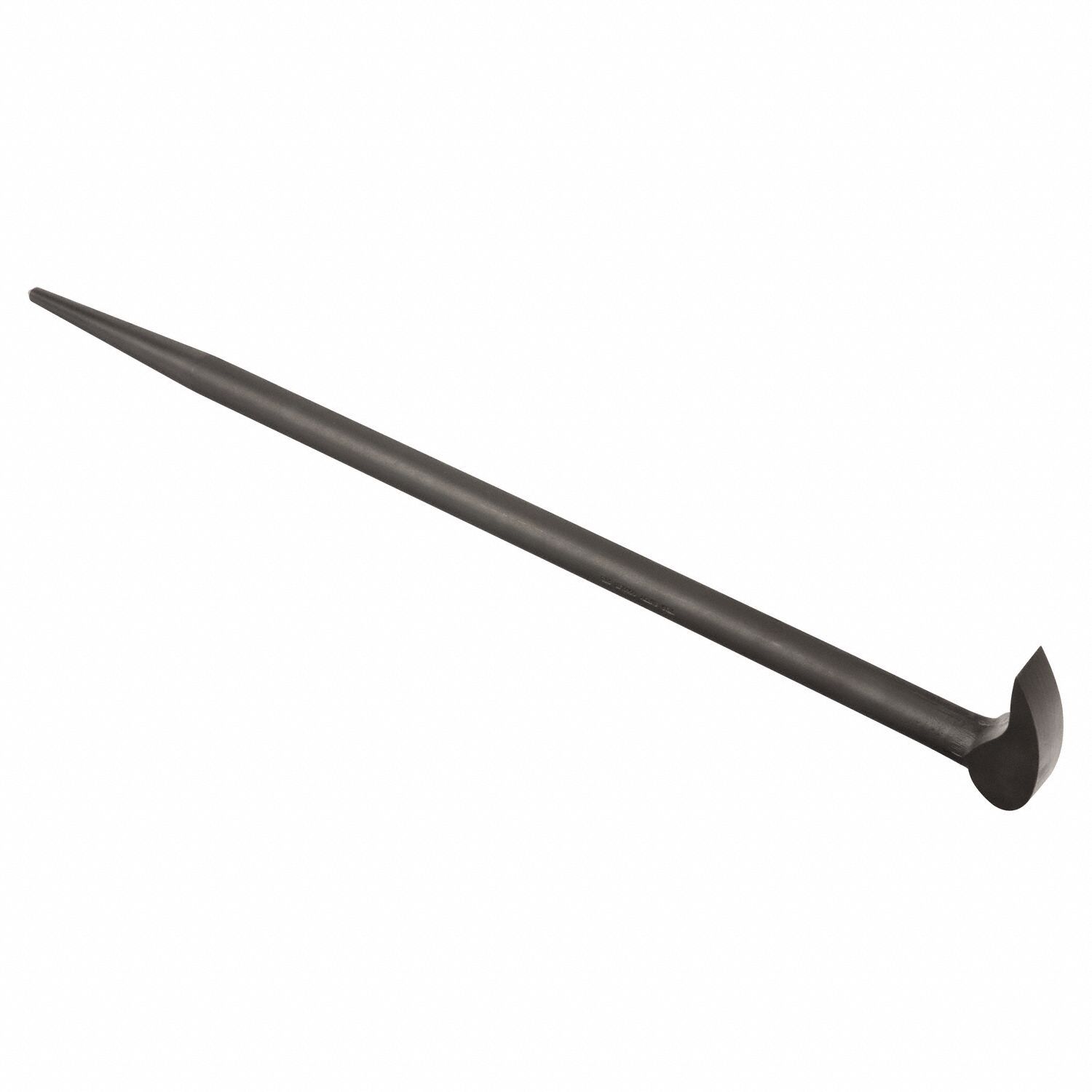 STANLEY Pry Bar: Point End, 21 in Overall Lg, 3/4 in Bar Wd, 7/8 in End ...