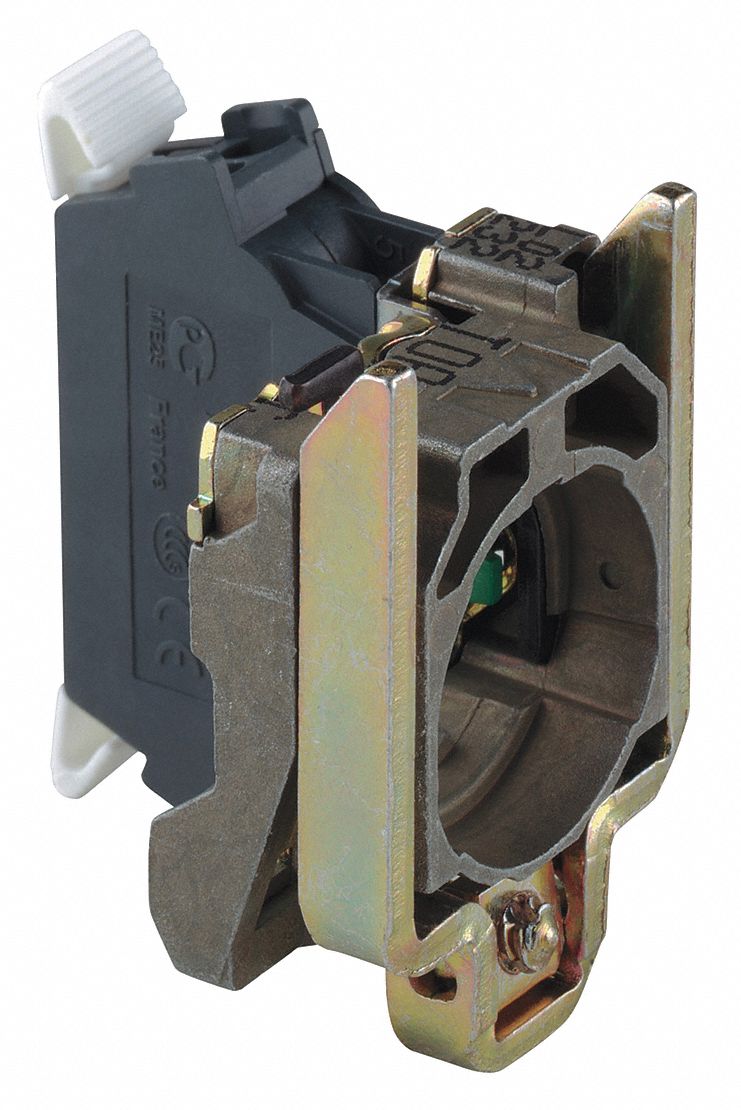 SCHNEIDER ELECTRIC, 22 mm Panel Mounting Size, 1NC, Contact Block ...
