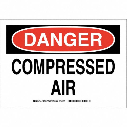 Polyester, Adhesive Sign Mounting, Danger Sign - 23W317|17706 - Grainger