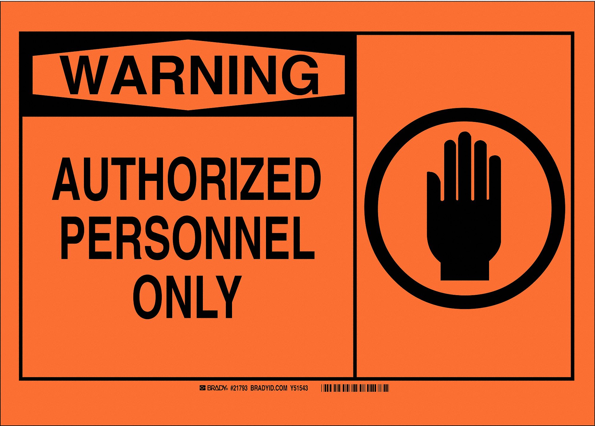 Plastic, Safety Sign, Warning, 10 in Width, 7 in Height, English - Grainger