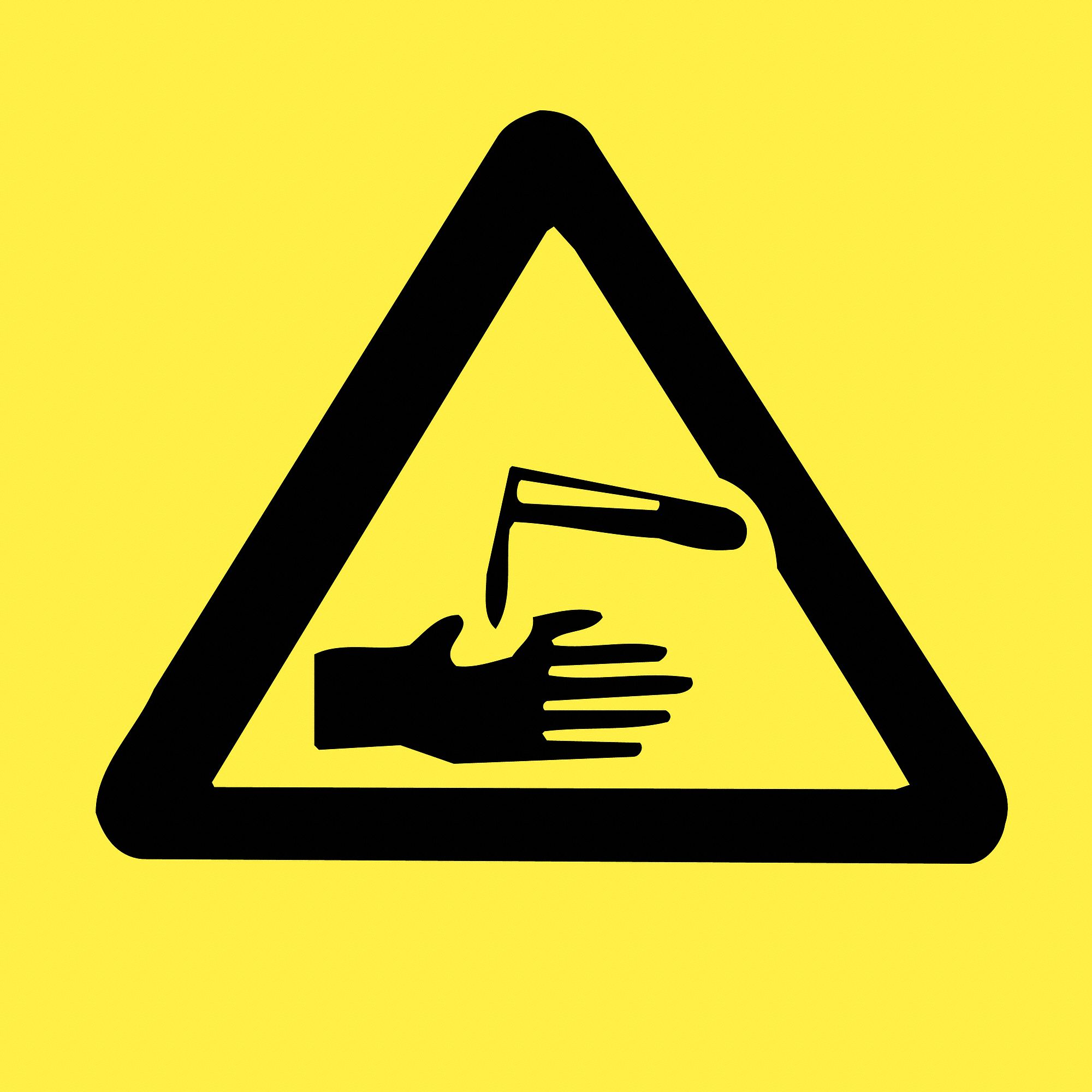 Safety Sign, No Legend, Header No Header, Rectangle, 7 in Height, 10 in ...