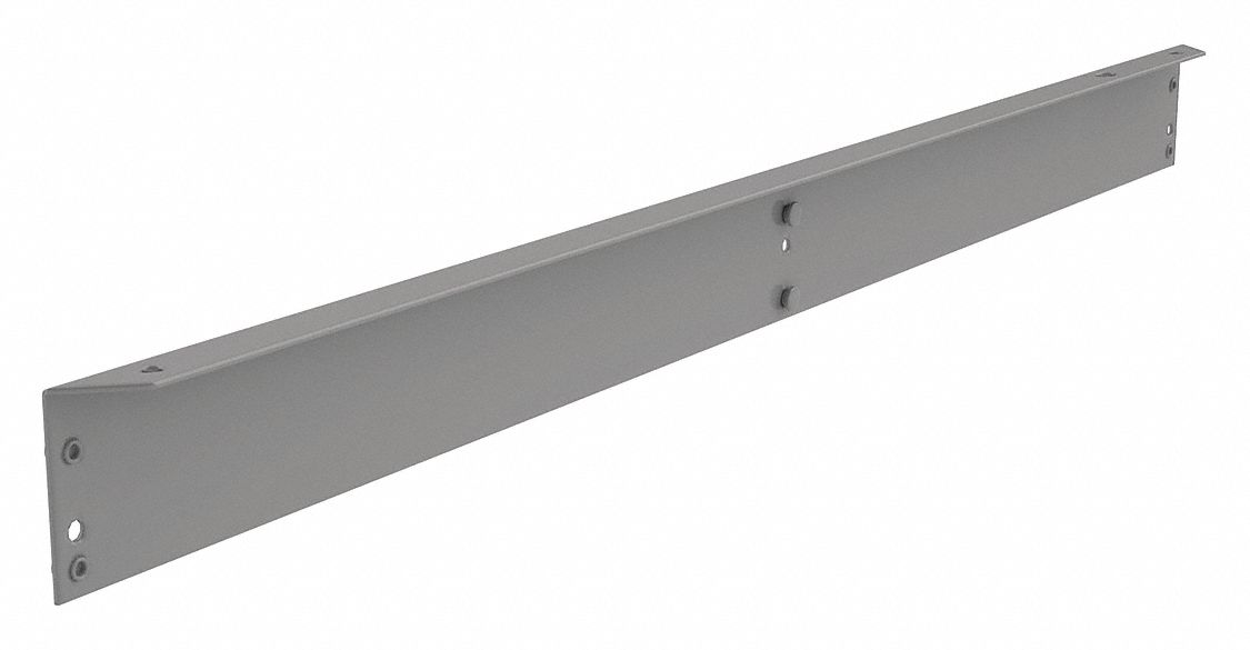 TENNSCO, 1 in x 35 1/2 in, Medium Gray, Heavy Duty Shelf Support ...