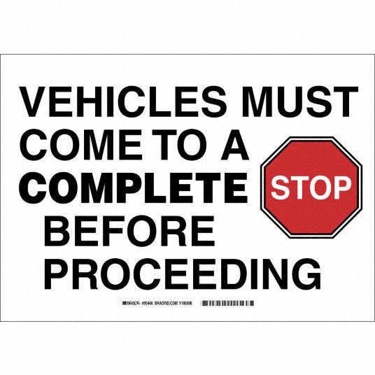 Polystyrene, Mounting Holes Sign Mounting, Sign - 23X142|95448 - Grainger