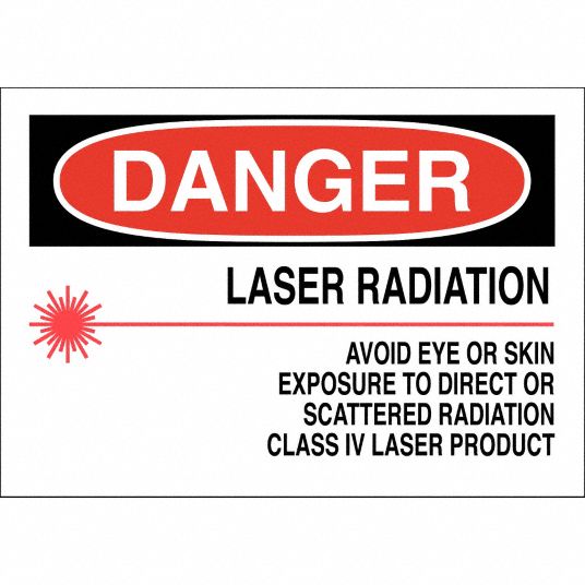 Danger Laser Sign - Grainger