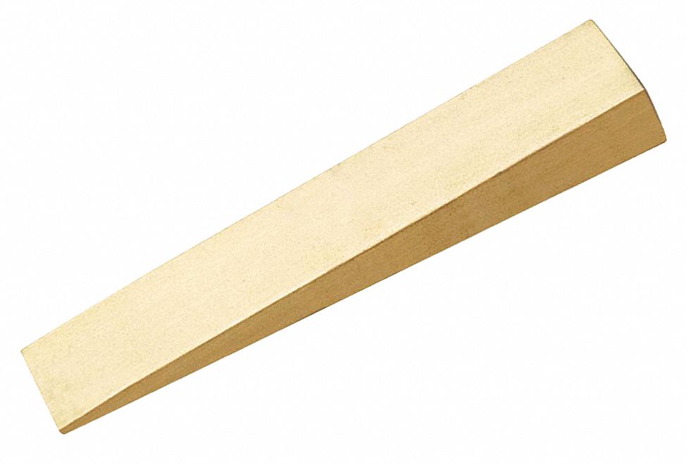 WESTWARD Flange Wedge: 6 in Lg, 1 in Wd, 1/2 in Max Ht, Non-Sparking ...