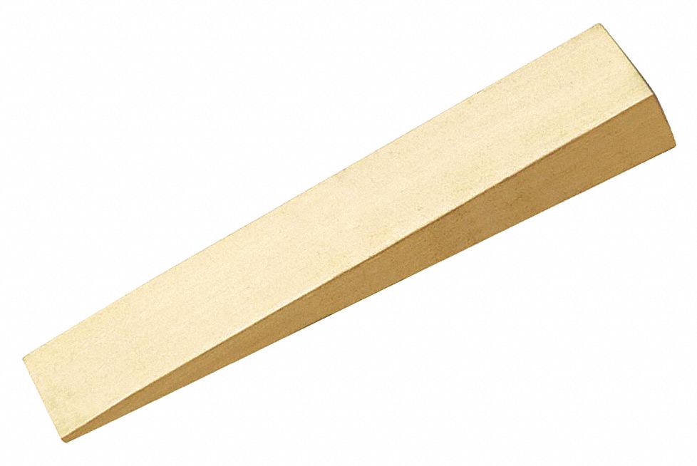 WESTWARD Flange Wedge: 4 in Lg, 3/4 in Wd, 1/2 in Max Ht, Non-Sparking ...