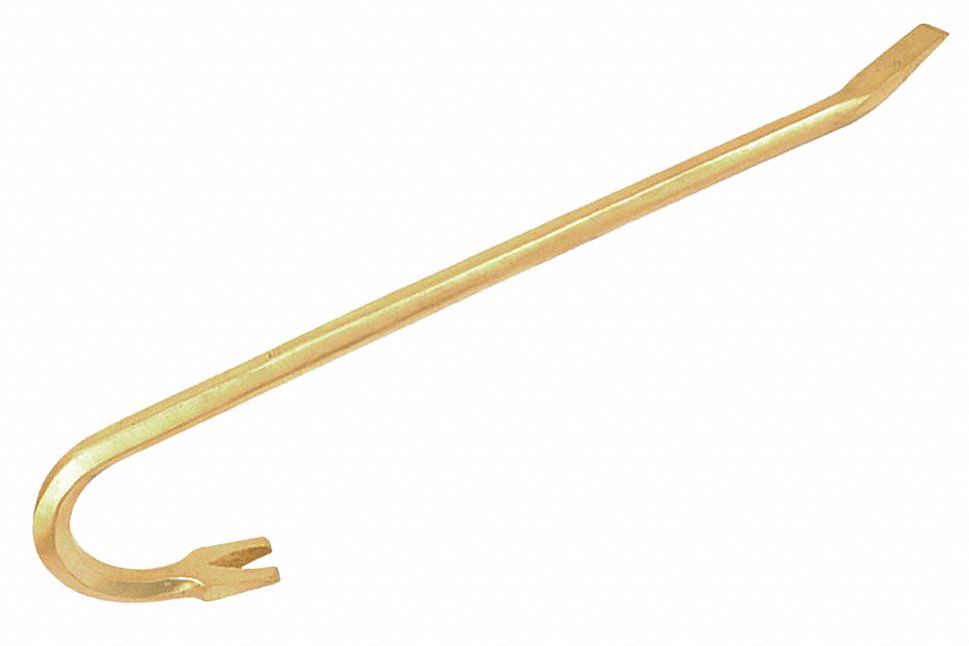 WESTWARD Nonsparking Wrecking Bar: Chisel/Claw End, 36 in Overall Lg, T ...