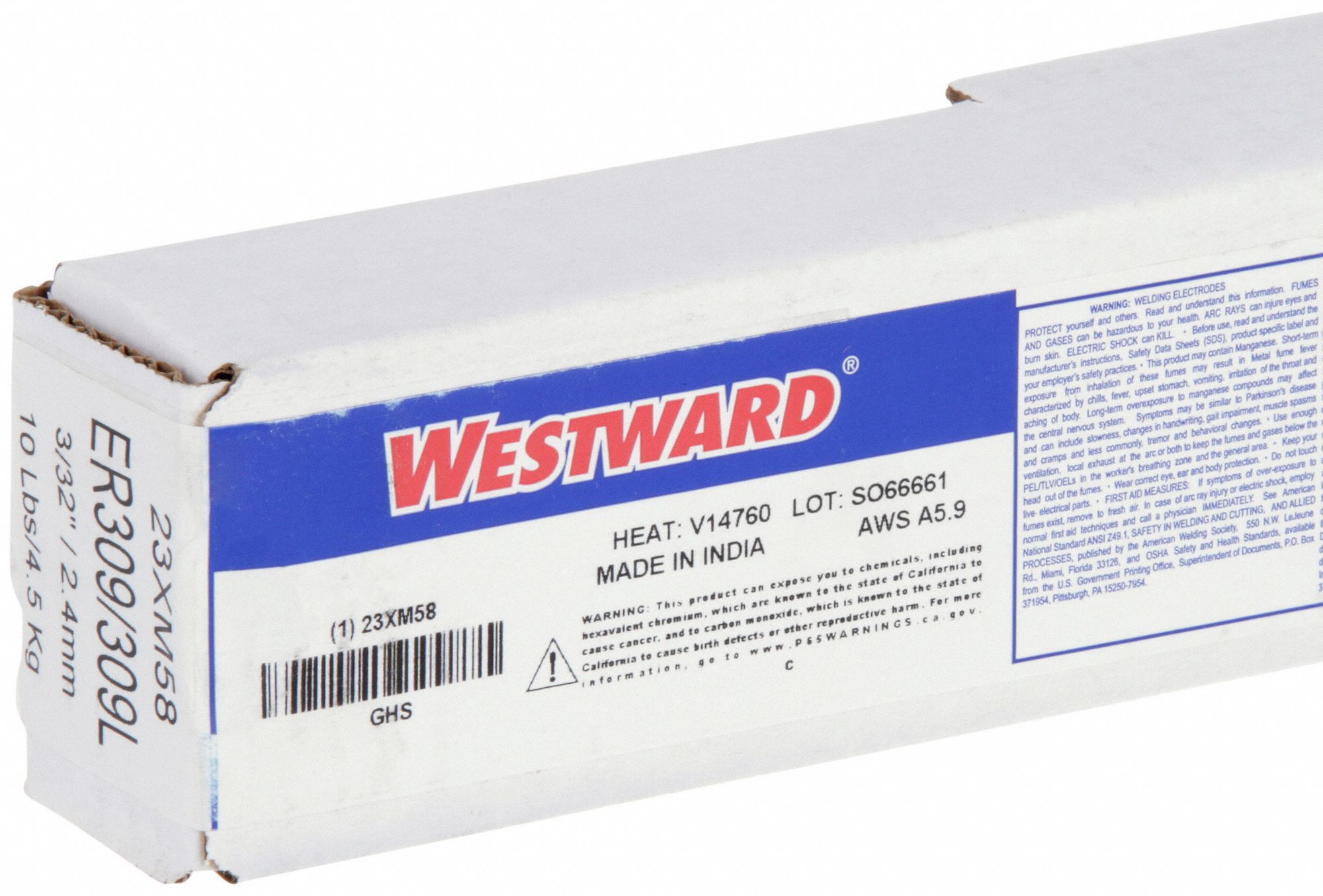 WESTWARD, Stainless Steel, ER309/309L, TIG Welding Rod - 23XM58|23XM58 ...