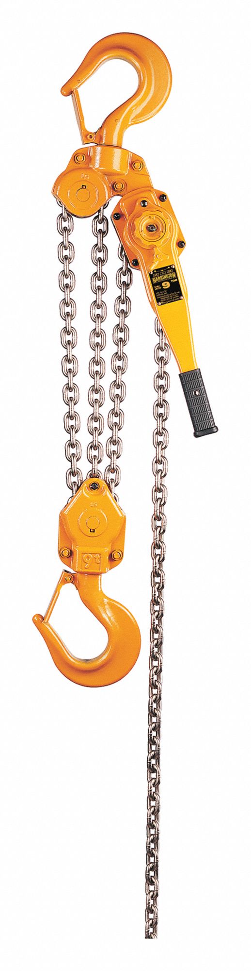 HARRINGTON, Hook Mounted - No Trolley, 18,000 lb Lifting Capacity, Lever Chain Hoist - 23XR74 ...