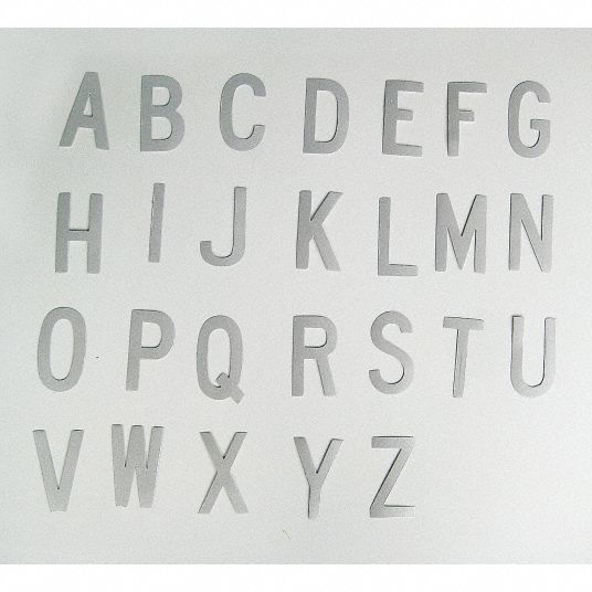 3 in Character Ht, $/&/0 to 9/A to Z, Number and Letter Combo Kit ...