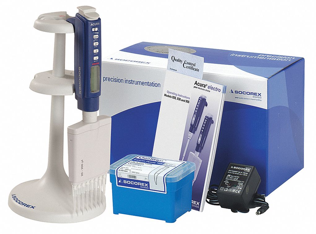 WHEATON, 8 Channels, 200 ul Capacity - Max, Pipettor - 23Y294|W870928-A ...