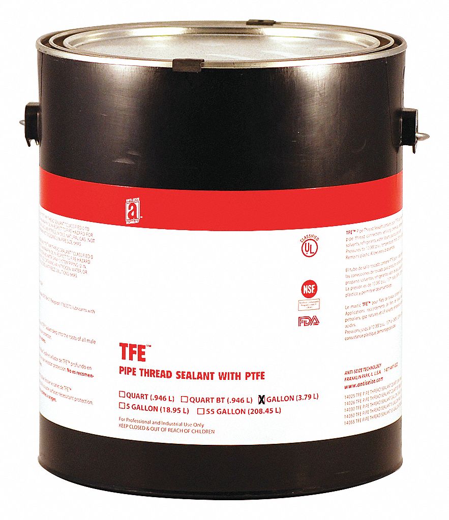 ANTI-SEIZE TECH, TFE, 1 gal, Pipe Thread Sealant - 23YA87|14030 - Grainger