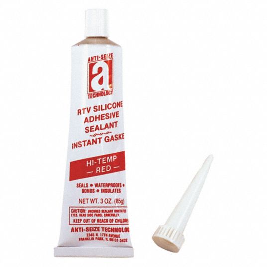 ANTI-SEIZE TECHNOLOGY, 3 oz, Tube, RTV Silicone Sealant - 23YC53|27035 ...