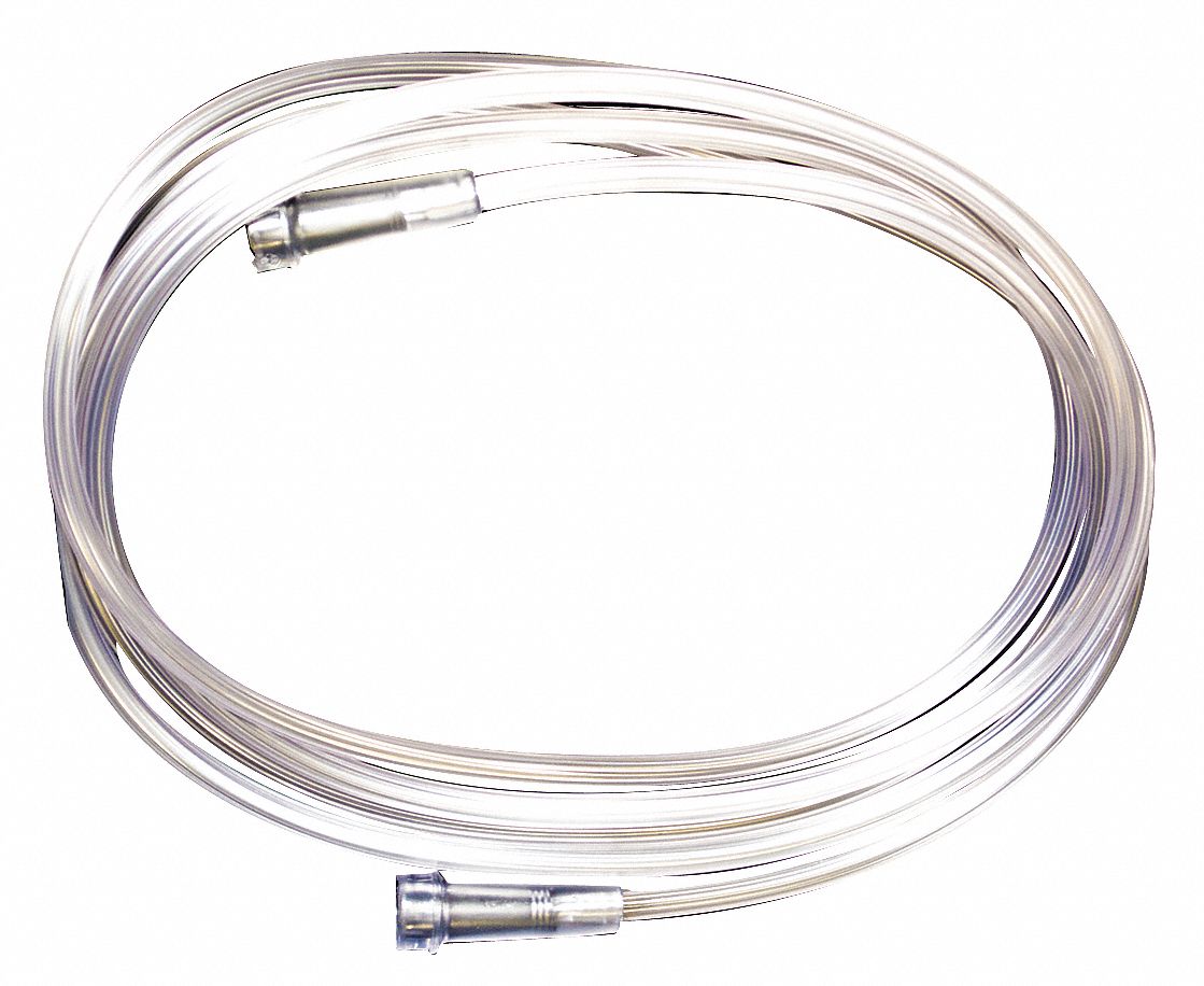 MEDSOURCE, 7 ft Tube Lg, PVC, Oxygen Tubing - 23YF10|MS-20007 - Grainger